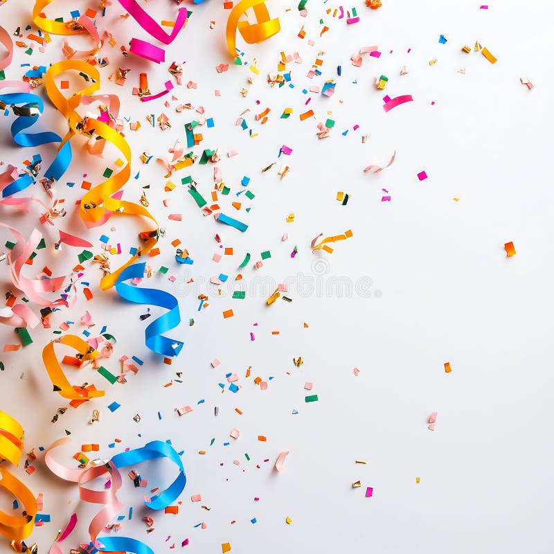 Exploding Confetti stock illustration. Illustration of decoration ...