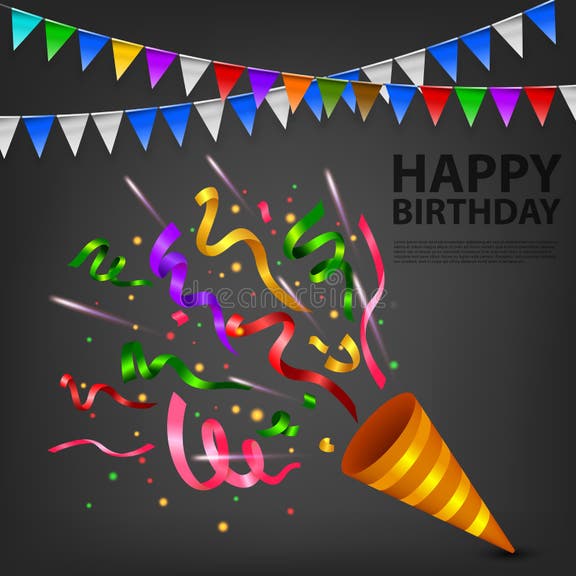 Party Blower Confetti Stock Illustrations – 1,640 Party Blower Confetti ...