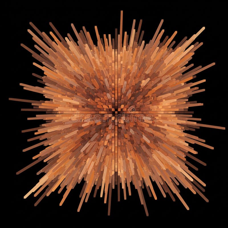 Exploding Cube-like Structure with a 3D Appearance, Featuring Numerous ...