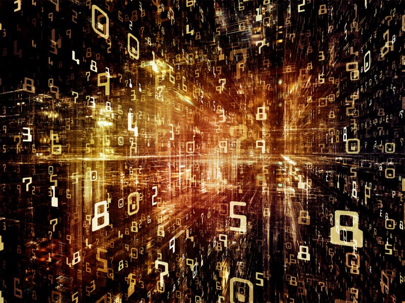 Exploding Digital Science stock illustration. Illustration of ...