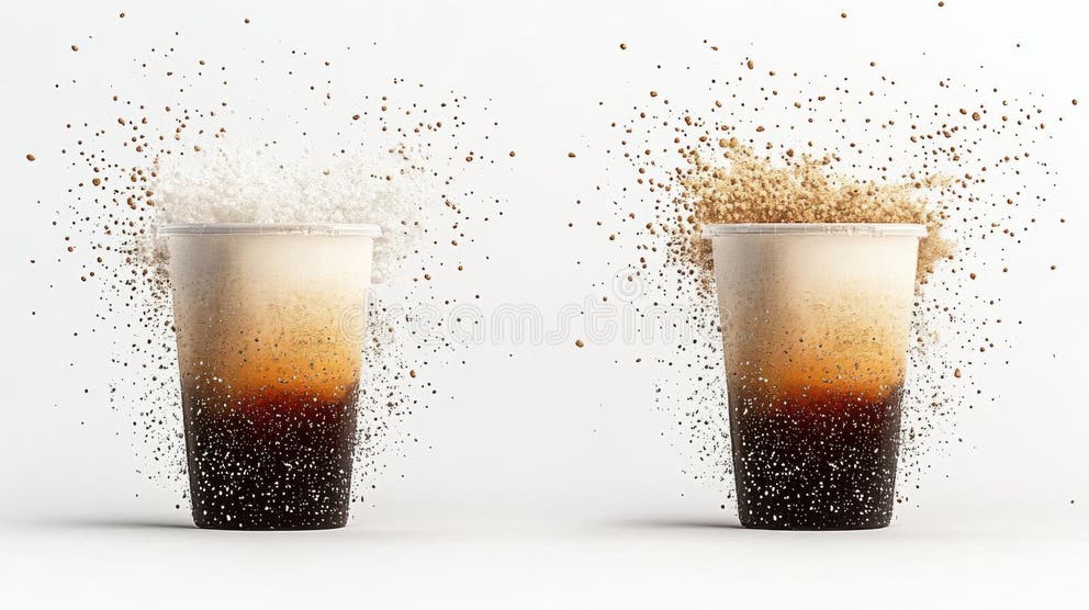 Exploding Drink, Fizzy Foam, Beverage Stock Image - Image of cold ...