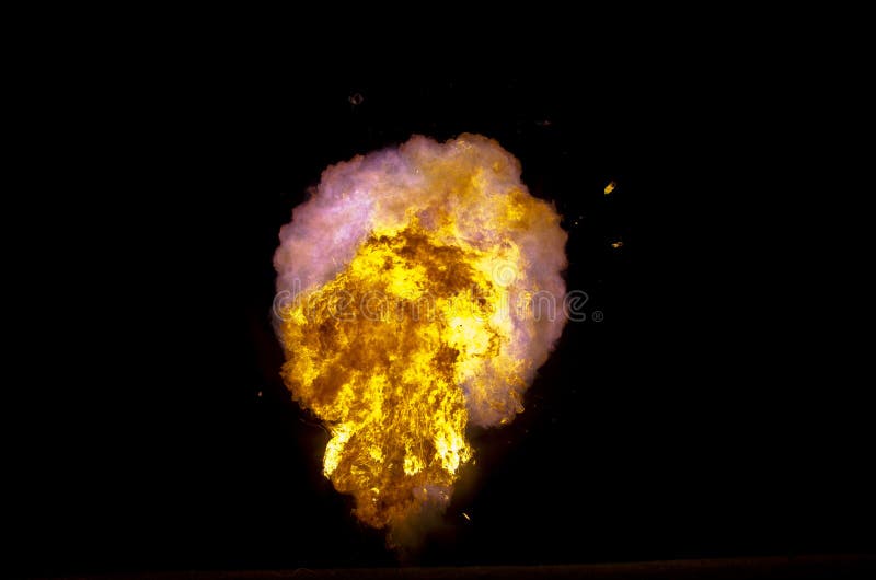 Fireball stock photo. Image of background, bright, detonate - 5402776