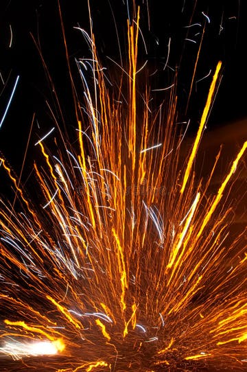 Exploding firecracker stock photo. Image of colors, yellow - 13947258