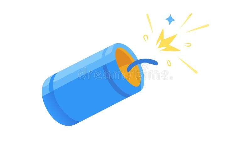 Exploding Firecracker Icon, Celebrating Moments with a Bang, Vector ...