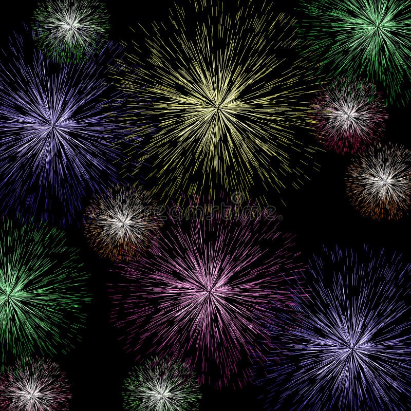 Exploding Firework Background Stock Image - Image of illuminated ...