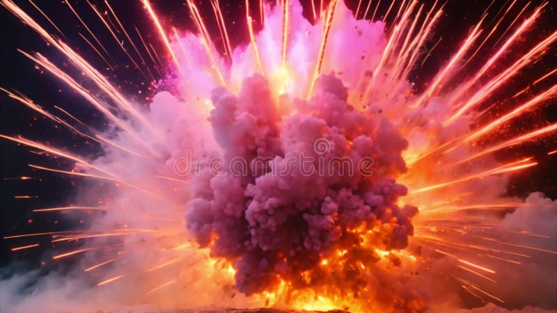 Exploding Firework Show stock video. Video of pyrotechnics - 336002585