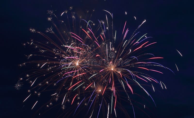 Exploding Firework Background Stock Image - Image of illuminated ...