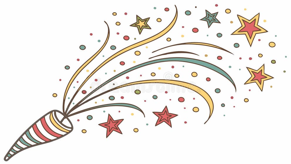 Exploding Fireworks Burst, Celebration and Excitement, Vector Design ...