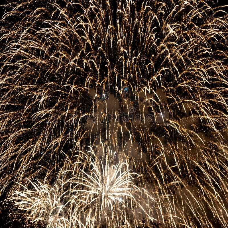 Exploding Fireworks stock photo. Image of illuminated - 163217066