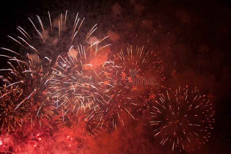 Exploding Fireworks stock photo. Image of illuminated - 163217066