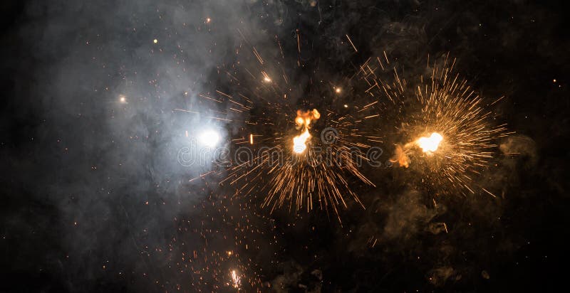 Exploding Fireworks Space Background Stock Image - Image of backdrop ...