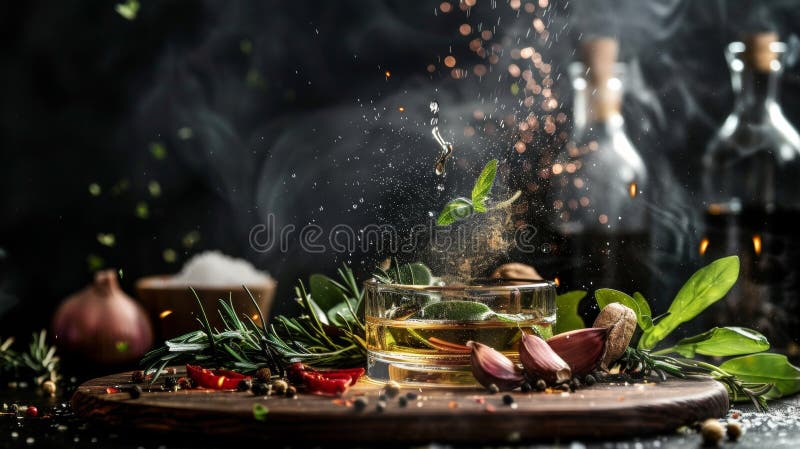 Exploding Flavors Culinary Ingredients Motion Stock Photos - Free ...