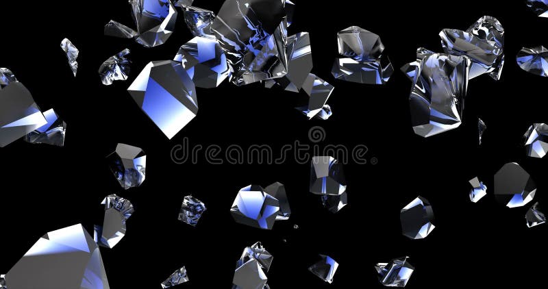 Exploding Frosted Blue Ice. Rectangle Frame. Winter Blue Ice Frost ...