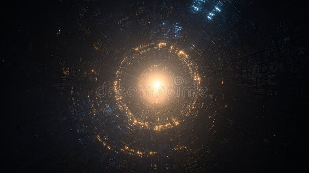 Exploding Futuristic Core with Fiery Energy Burst Stock Photo - Image ...