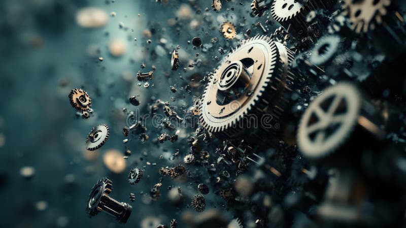 Intricate Steampunk Inspired Machine Gears Cogs Motion Stock Photos ...