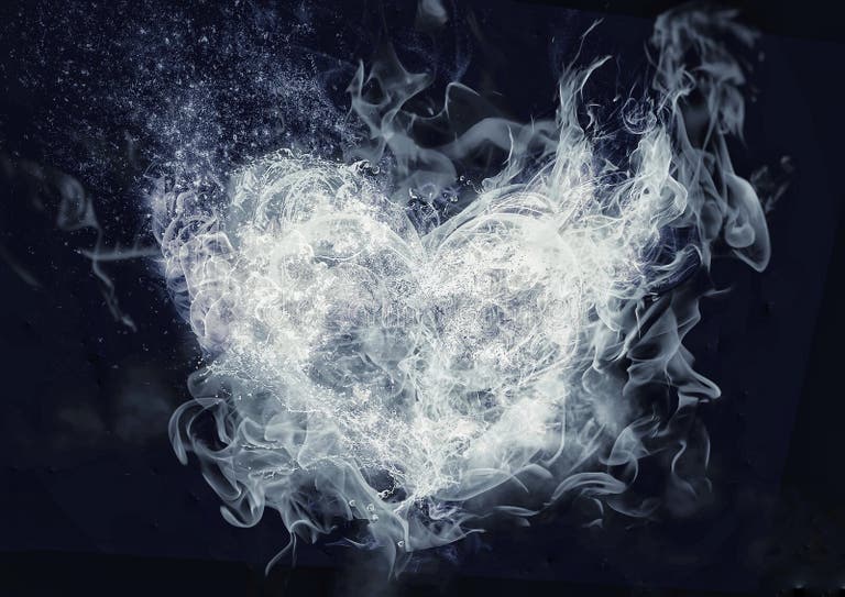 Exploding Geometric and Abstract Heart Shape 3d Illustration Stock ...