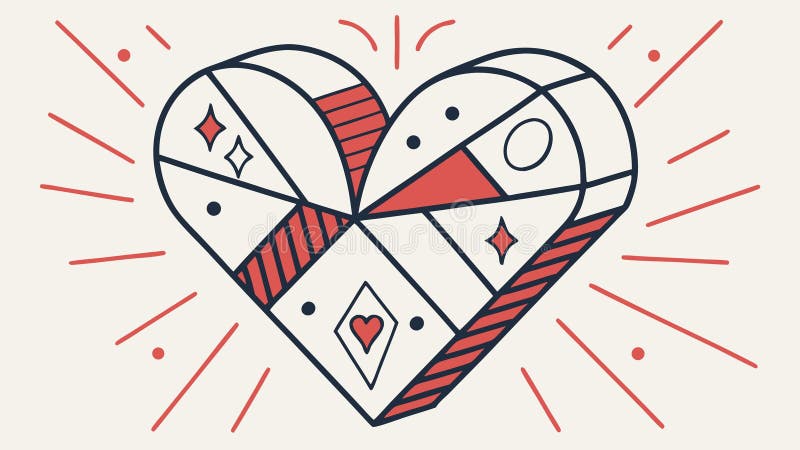 Exploding Geometric Heart Vector, Passionate Love Symbol, Vector Design ...