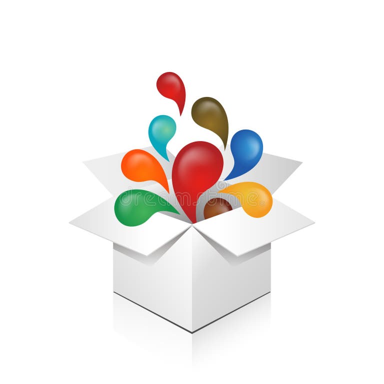 Gift Box Exploding Stock Illustrations – 837 Gift Box Exploding Stock ...
