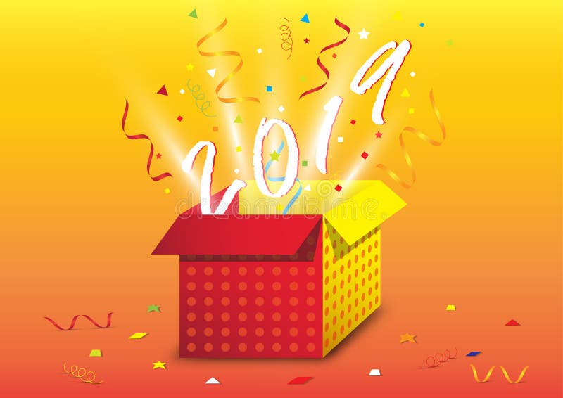 Exploding gift box stock vector. Illustration of happiness - 24045425