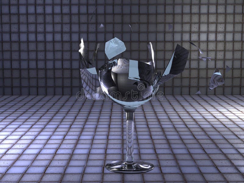 Exploding glass stock illustration. Illustration of crash - 1783496