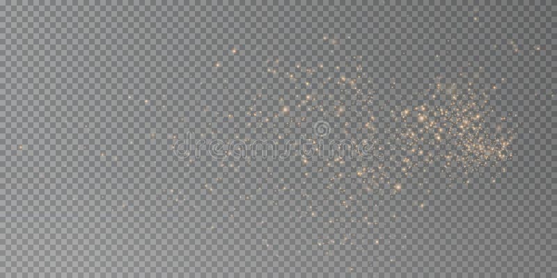 Exploding Golden Glitter and Sparks Against a Dark Background Radiating ...