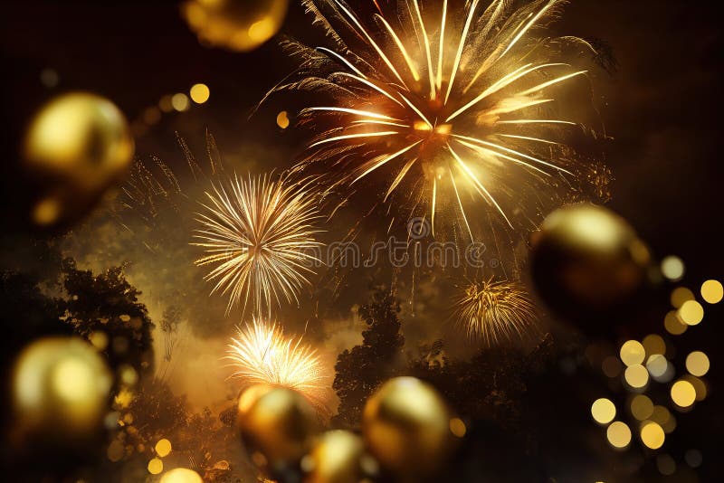 Exploding Golden Heart. AI Generated Stock Illustration - Illustration ...