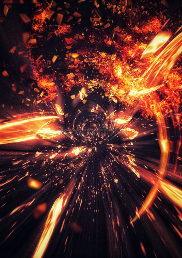 Exploding Golden Rays Abstract Background Stock Illustration ...