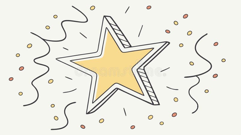 Exploding Golden Star, Success and Celebration, Vector Design ...