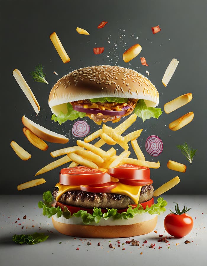 Exploding Hamburger Stock Illustrations – 109 Exploding Hamburger Stock ...