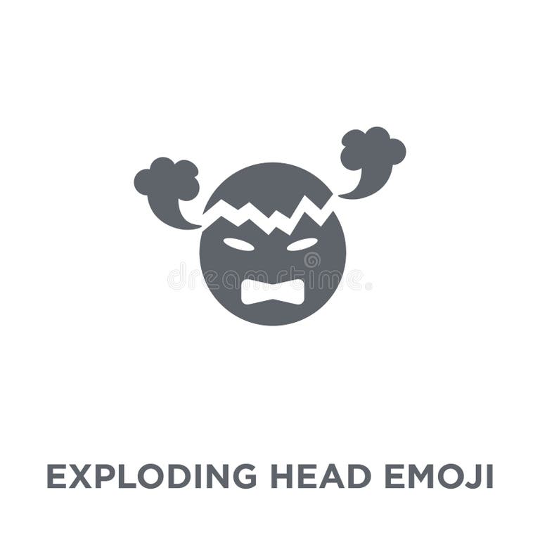 Exploding Head Emoji Icon from Emoji Collection. Stock Vector ...