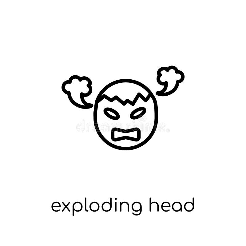 Exploding Head Emoji Icon from Emoji Collection. Stock Vector ...