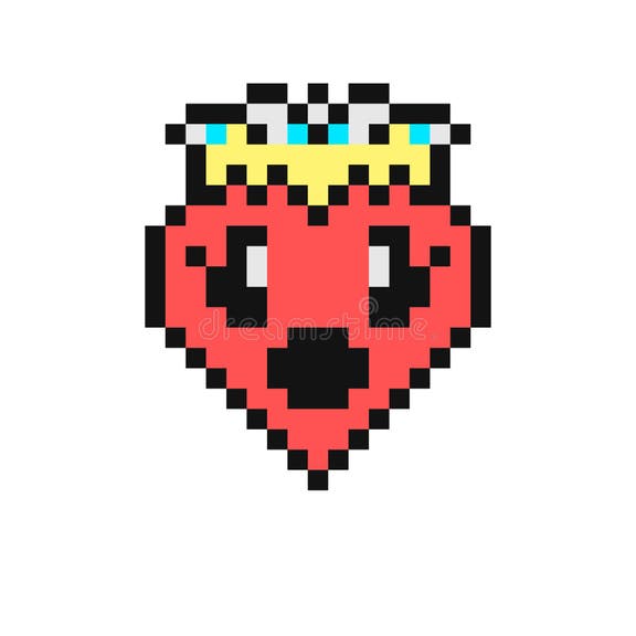 Exploding Head Emoji Illustration. Pixel Style Emoji Represents Shock ...