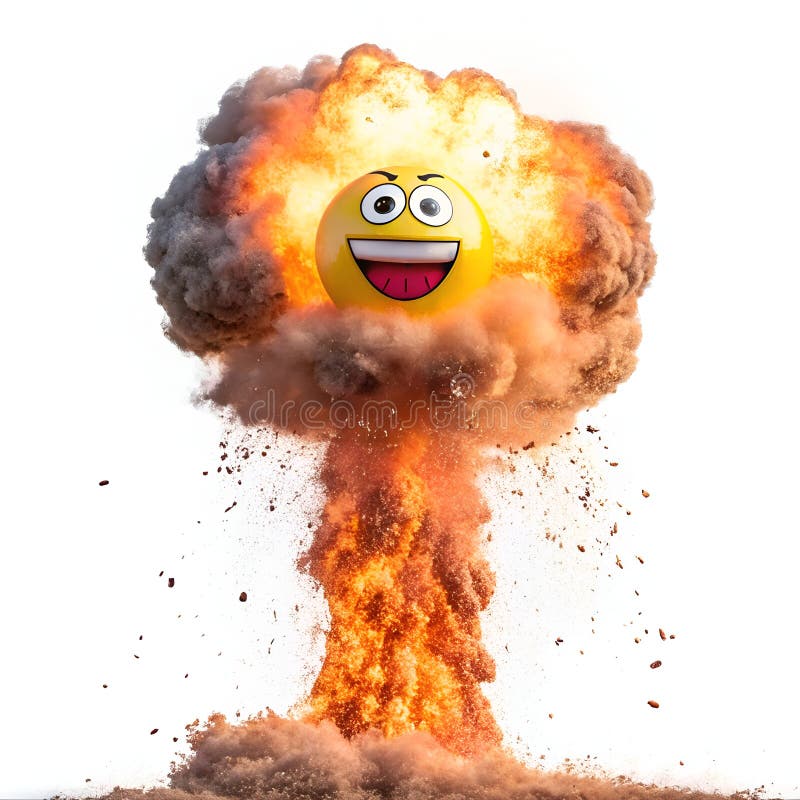 Exploding Head Emoji, stock illustration. Illustration of mindblowing ...