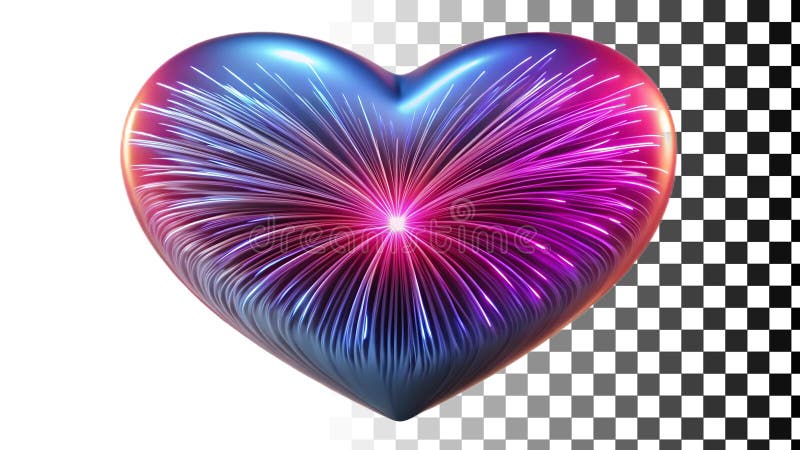 Exploding Heart Colorful Fireworks Light Trails Vibrant Png Transparent ...