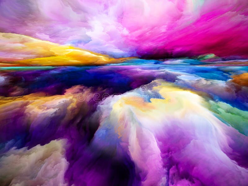 Exploding Surreal Paint stock illustration. Illustration of canvas ...