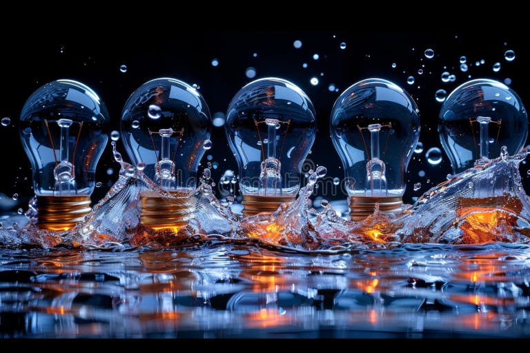 Exploding Light Bulb Bursts with Vibrant Paint and Sparks, Symbolizing ...