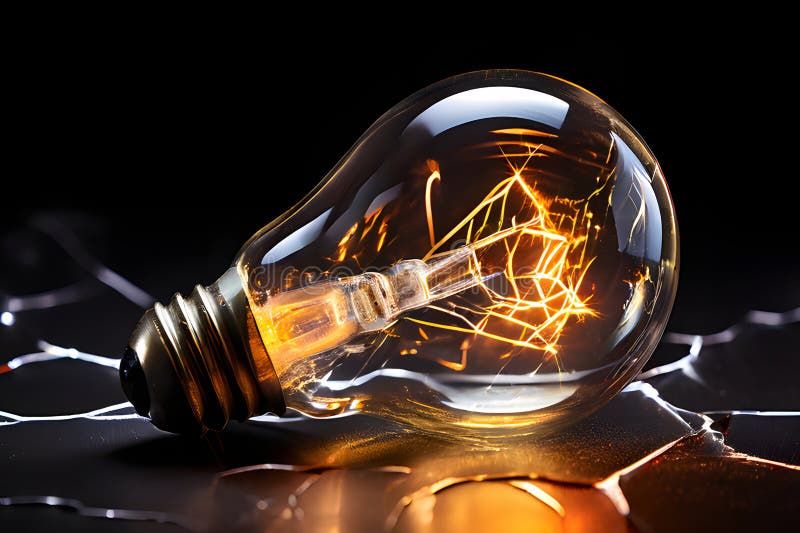 Exploding Light Bulb Captured in Epresenting Innovation, Creativity ...