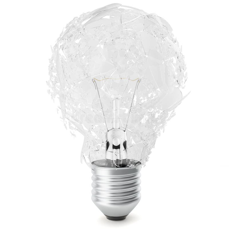 Light bulb exploding stock illustration. Illustration of equipment ... Light bulb exploding stock illustration. Illustration of equipment ...