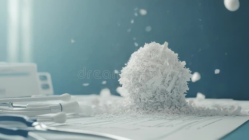 Exploding Medical Documents Symbolizing Healthcare Reform or Data ...