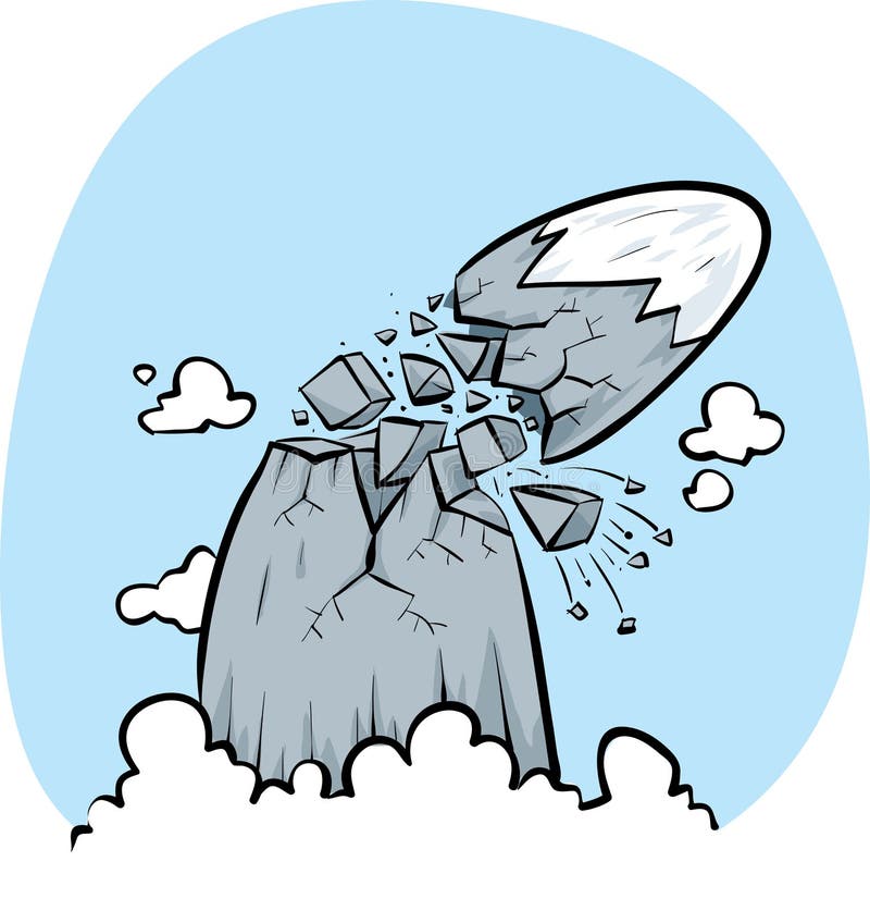 Exploding Mountain stock illustration. Illustration of cloud - 41748621