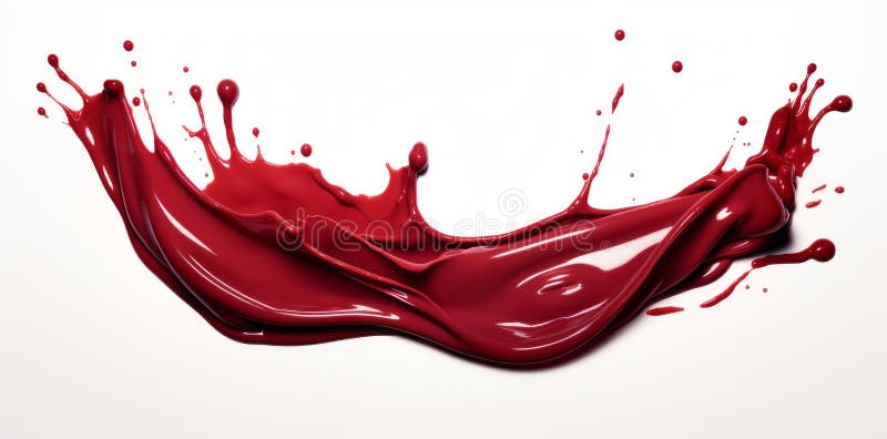 Exploding Passion: a Bold Red Splash on Pristine White Stock ...