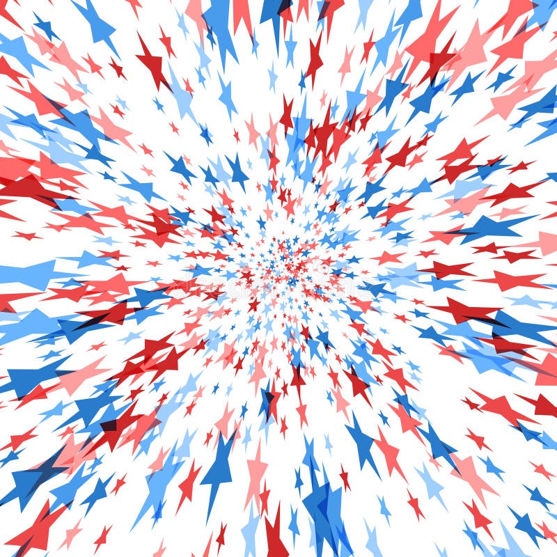 Exploding Patriotic Stars Burst Stock Vector - Illustration of ...