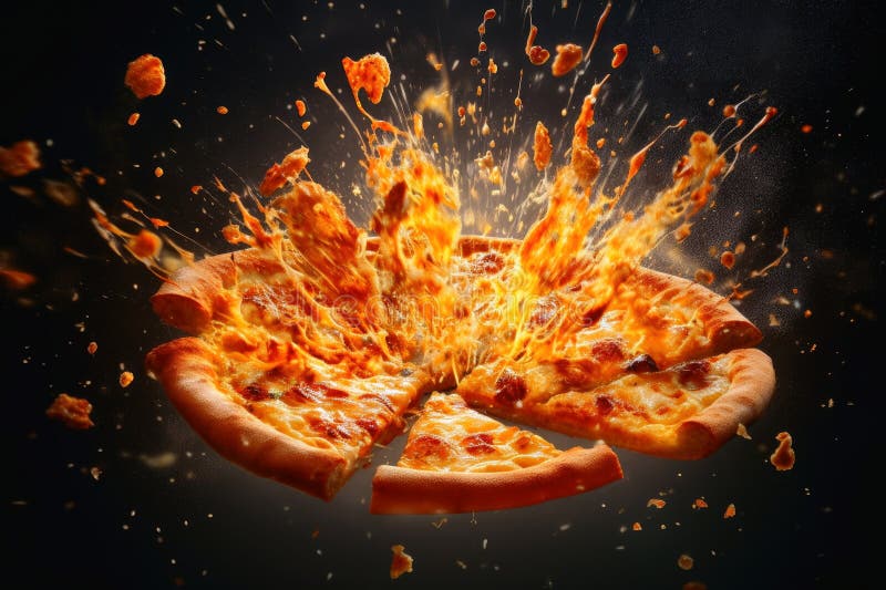 Exploding Pizza Stock Illustrations – 74 Exploding Pizza Stock ...