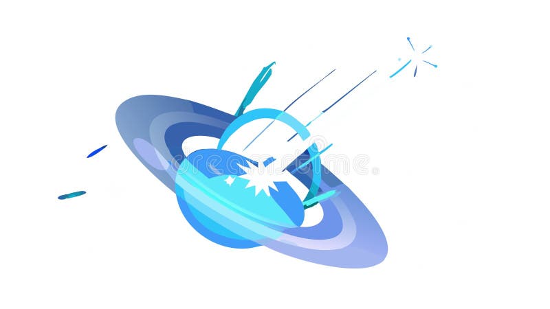 Exploding Planet Icon for Space Disasters, Vector Design Generative AI ...