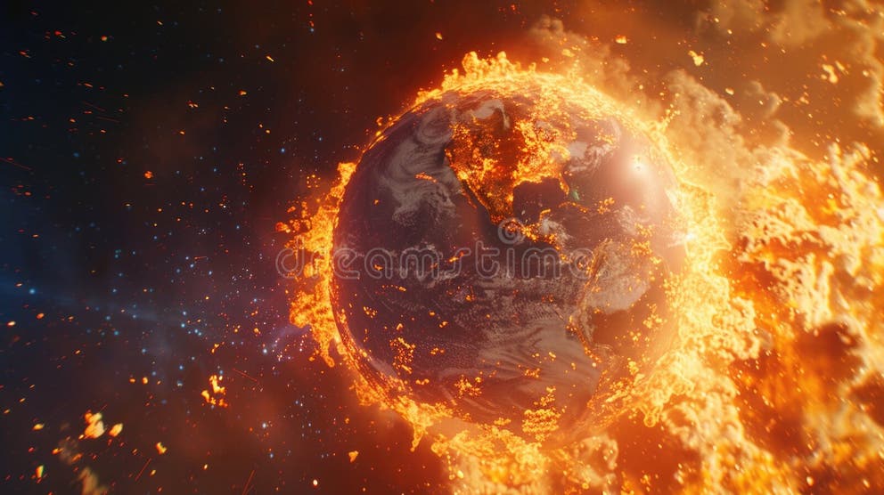 Exploding Planet in Outer Space Stock Image - Image of universe ...