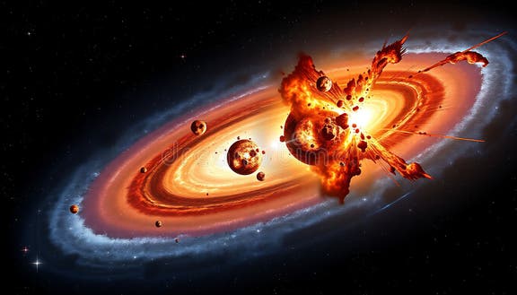 Exploding Planet Space Art, Cosmic Burst, Planetary Nebula, Universe ...