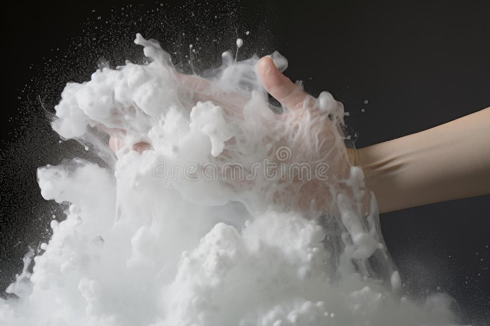Exploding Powder Burst from Hand Stock Image - Image of burst, anatomy ...