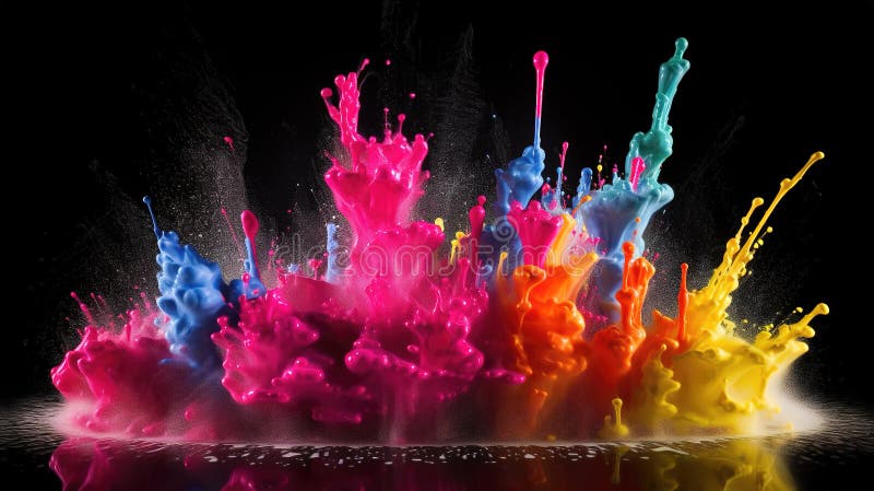 Exploding Powder at the Ground, Wallpaper Artwork, Ai Generated Image ...