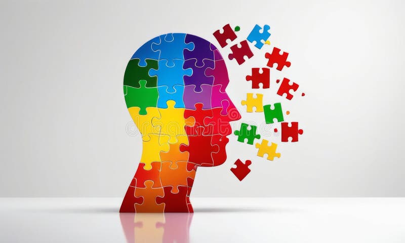 Exploding Puzzle Mind Concept Stock Photo - Image of creativity ...