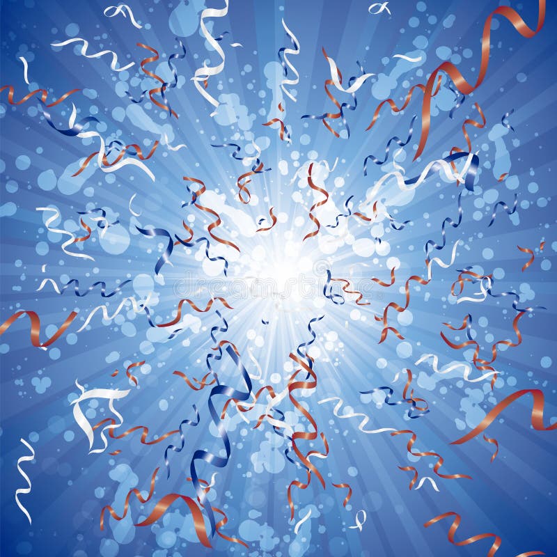 Exploding ribbons usa 1 stock vector. Illustration of banner - 31307450